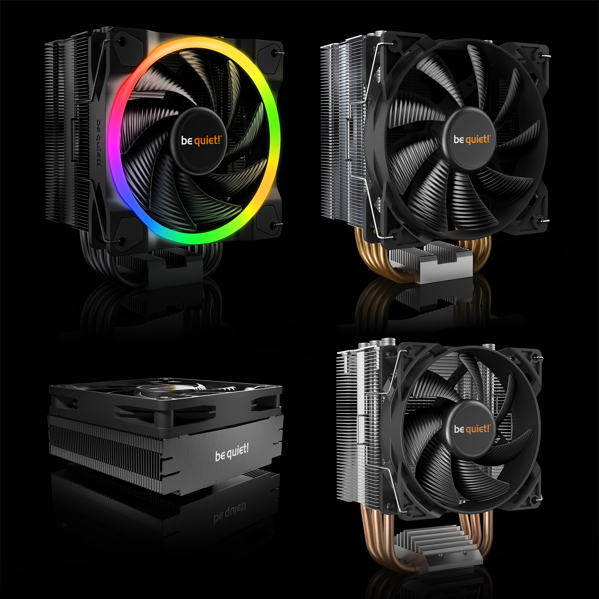 PURE ROCK silent Air coolers for your PC from be quiet!