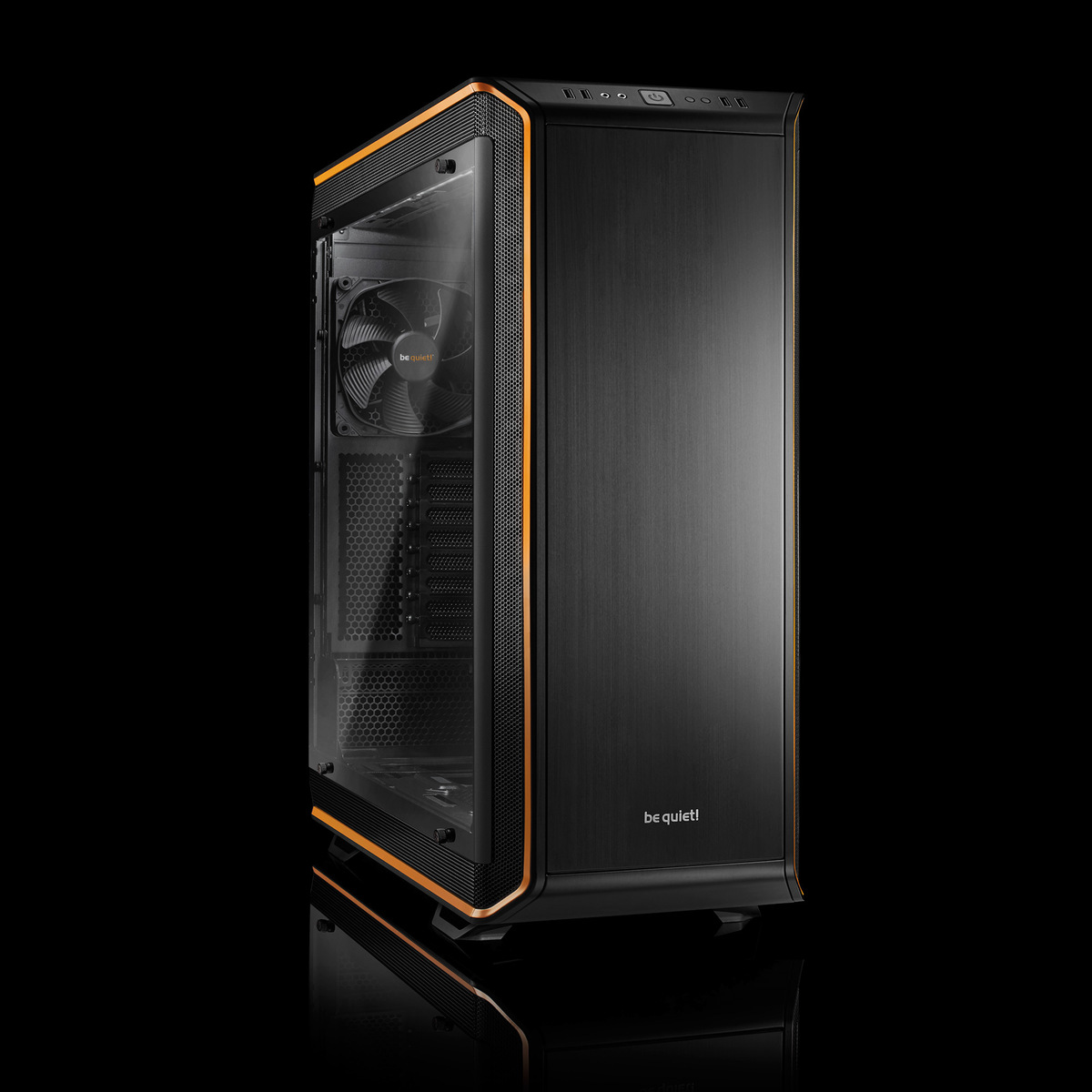 DARK BASE PRO 900 | Orange silent high-end PC cases from be quiet!