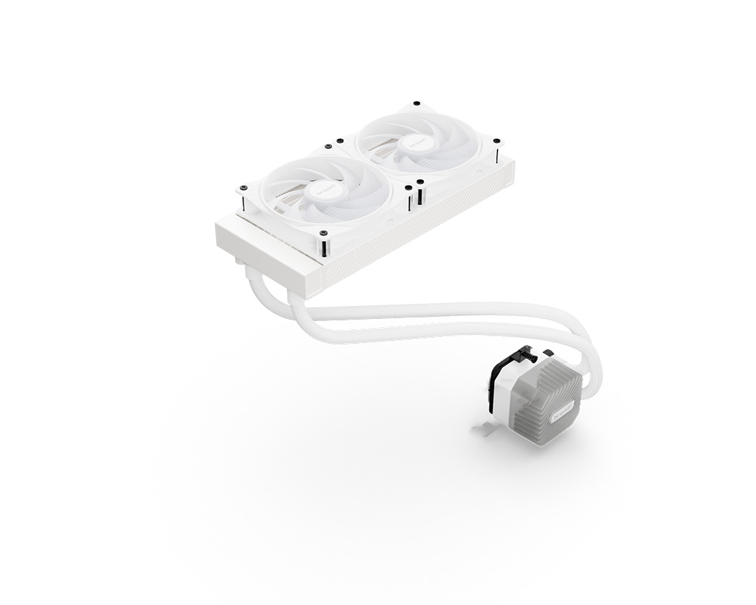LIGHT LOOP | 240mm White silent Water coolers from be quiet!